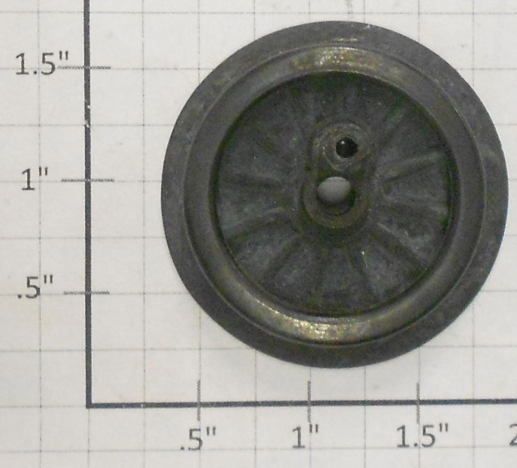 Lionel 249E-22 Black 12-Spoked Plain Wheel w/ Black Rim- with Eccentri – Trainz