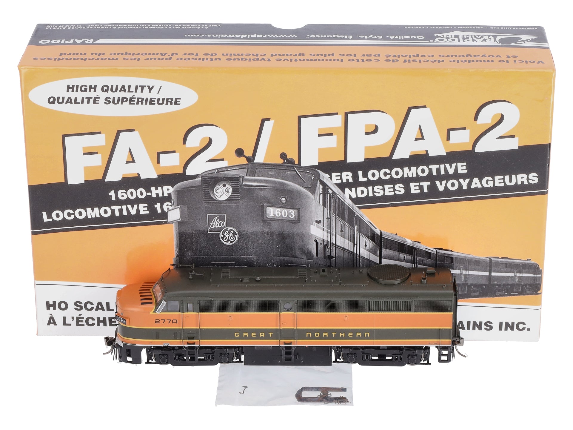 Rapido Trains 21032 HO Scale Great Northern ALCO FPA-2 Diesel Engine # – Trainz