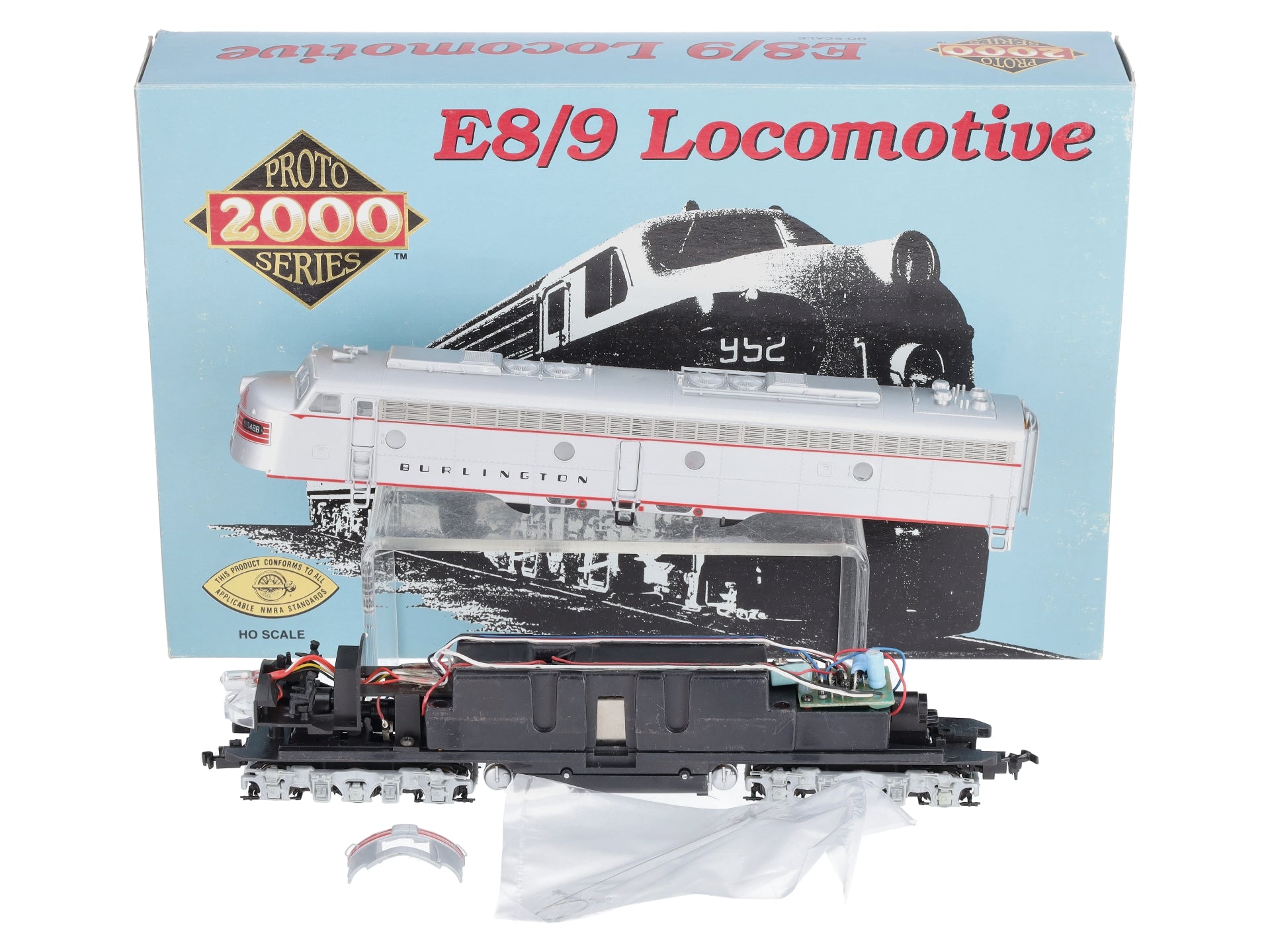 Proto 2000 8188 HO CB&Q E8/9 Diesel Locomotive #9948B LN/Box – Trainz