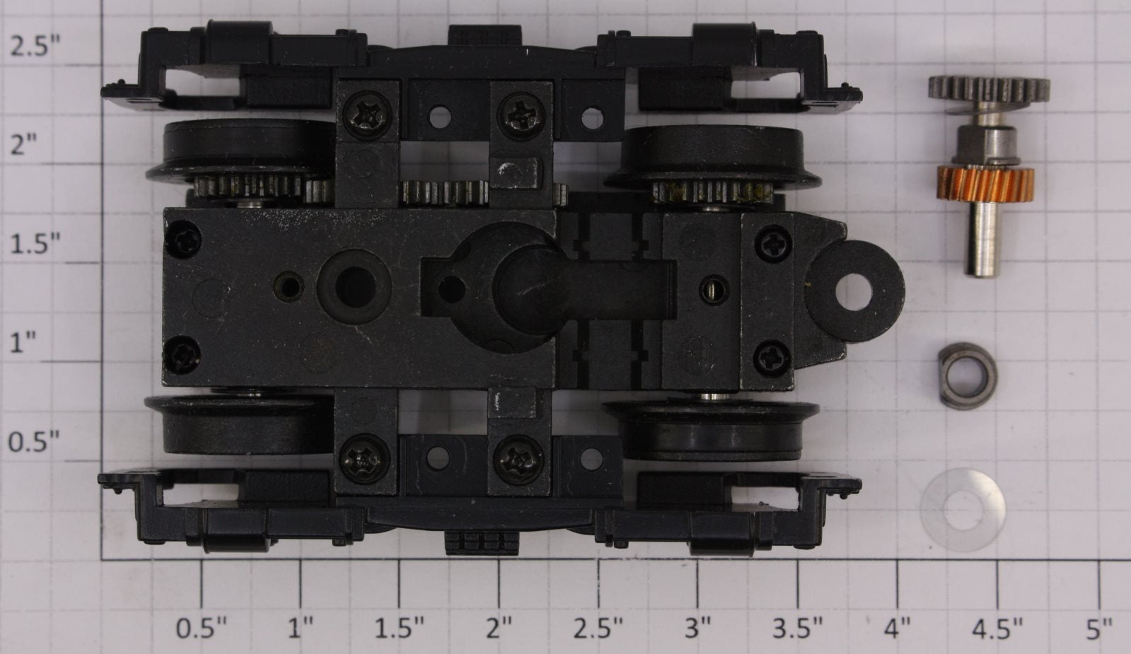 K-Line K2410-M001 RS-3 Motor Truck with Sides and Complete Gear Set – Trainz