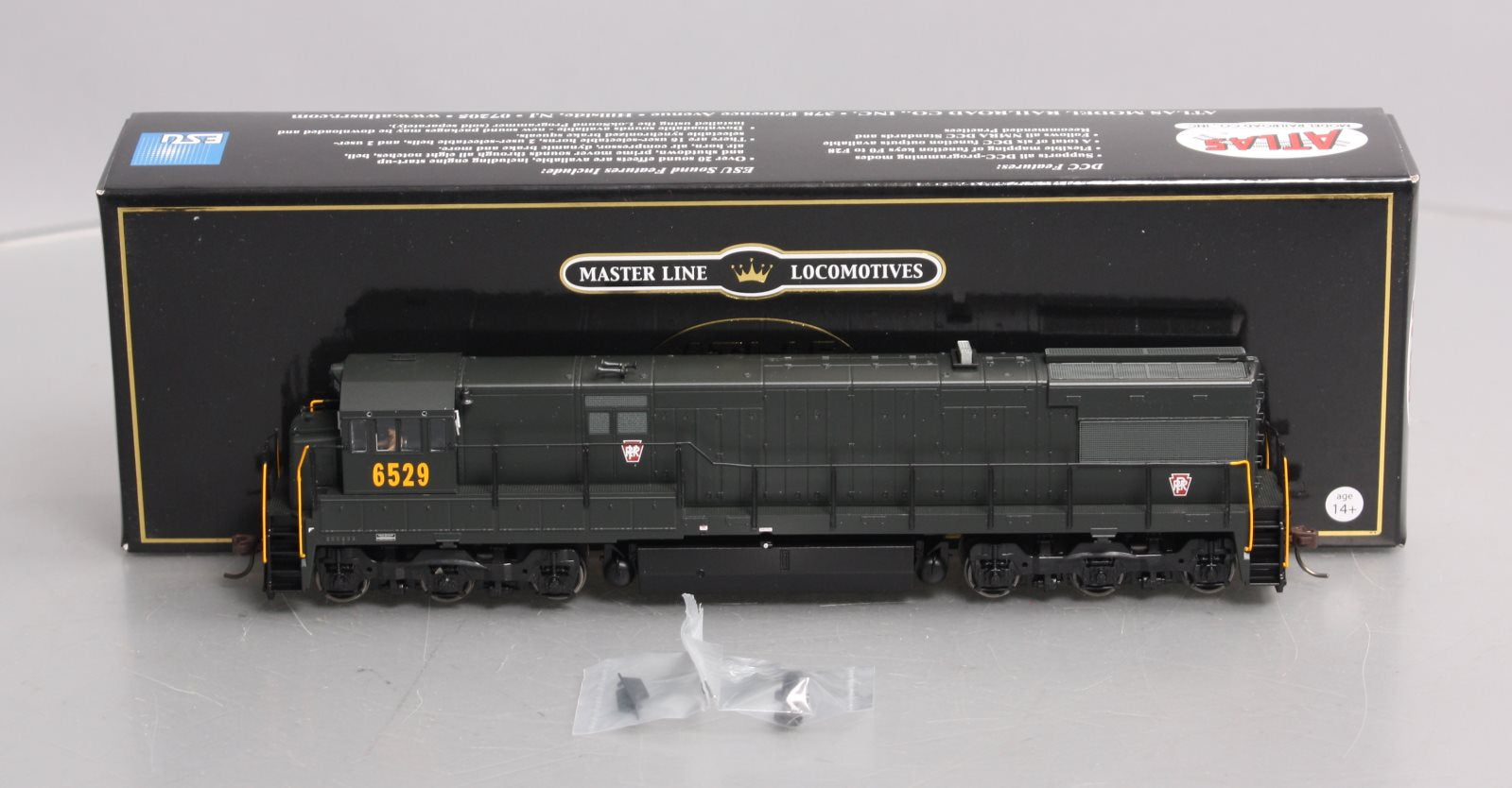 Atlas 10003692 HO Pennsylvania U28C Diesel Locomotive #6529 w/DCC & So – Trainz