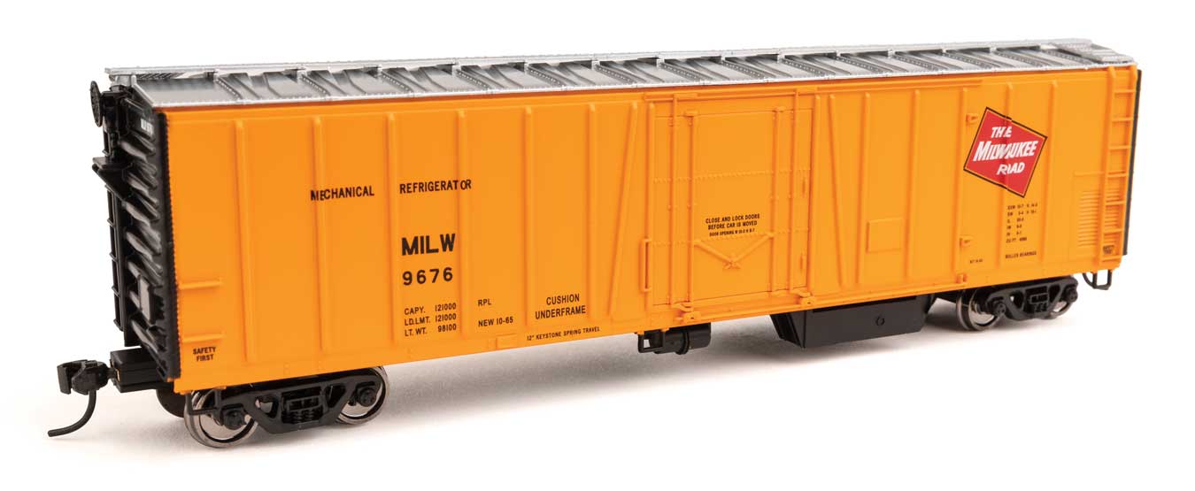 Walthers 910-3787 HO MILW RTR 50' AAR Mechanical Refrigerator Car #967 – Trainz