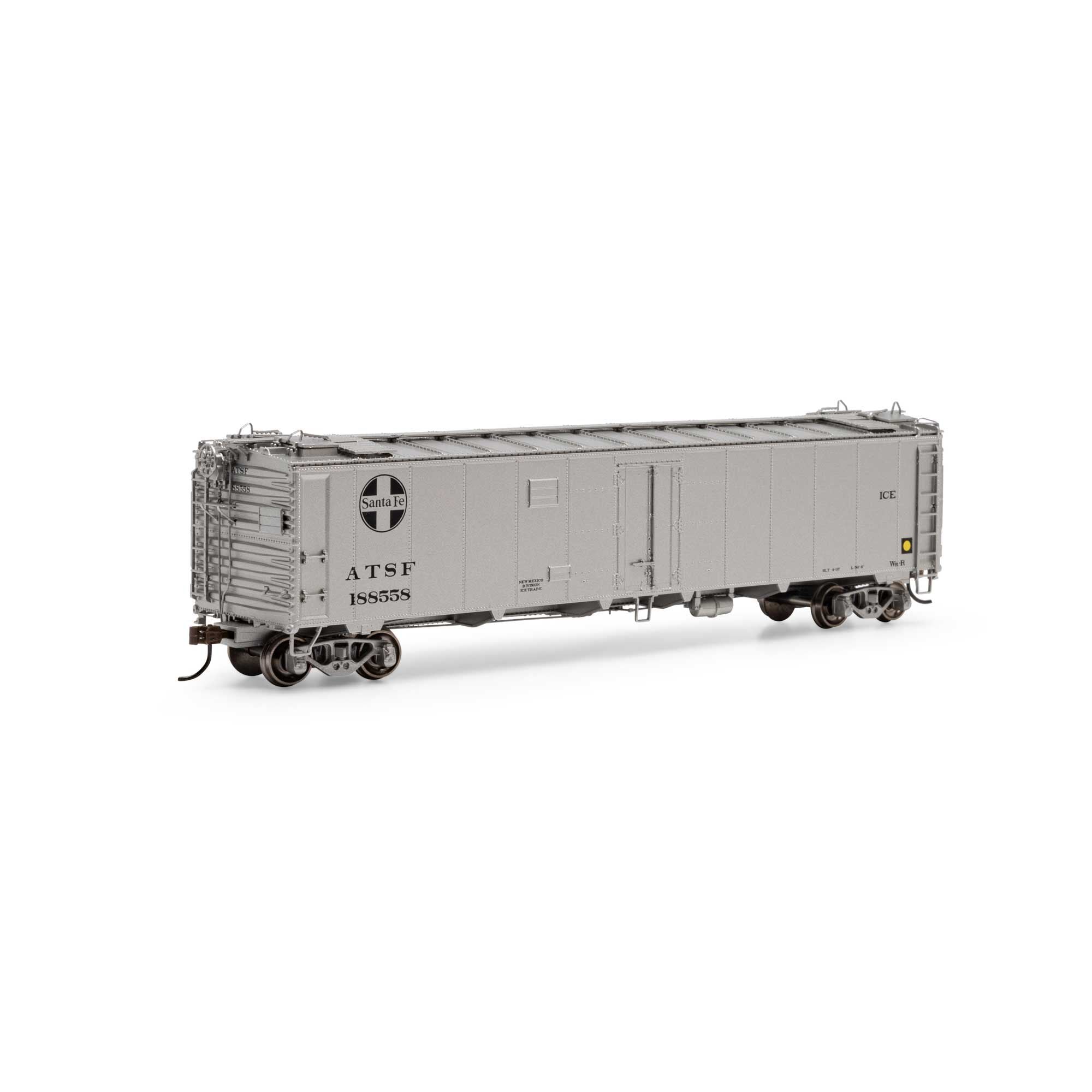 Athearn 50028 HO ATSF 50' Ice Bunker Reefer #188558 – Trainz