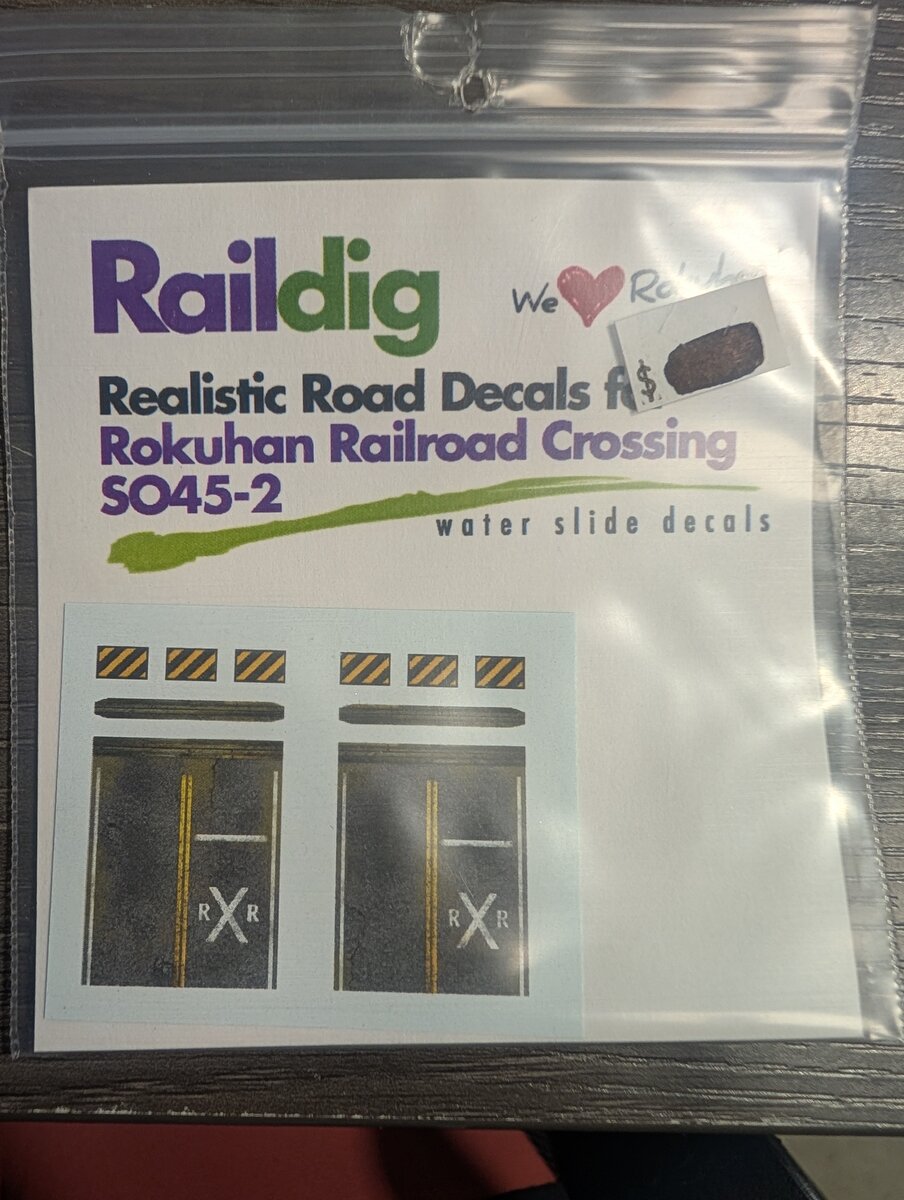 Rokuhan S045-2 Z Scale Raildig Road Water Slide Decals For Railroad Cr – Trainz