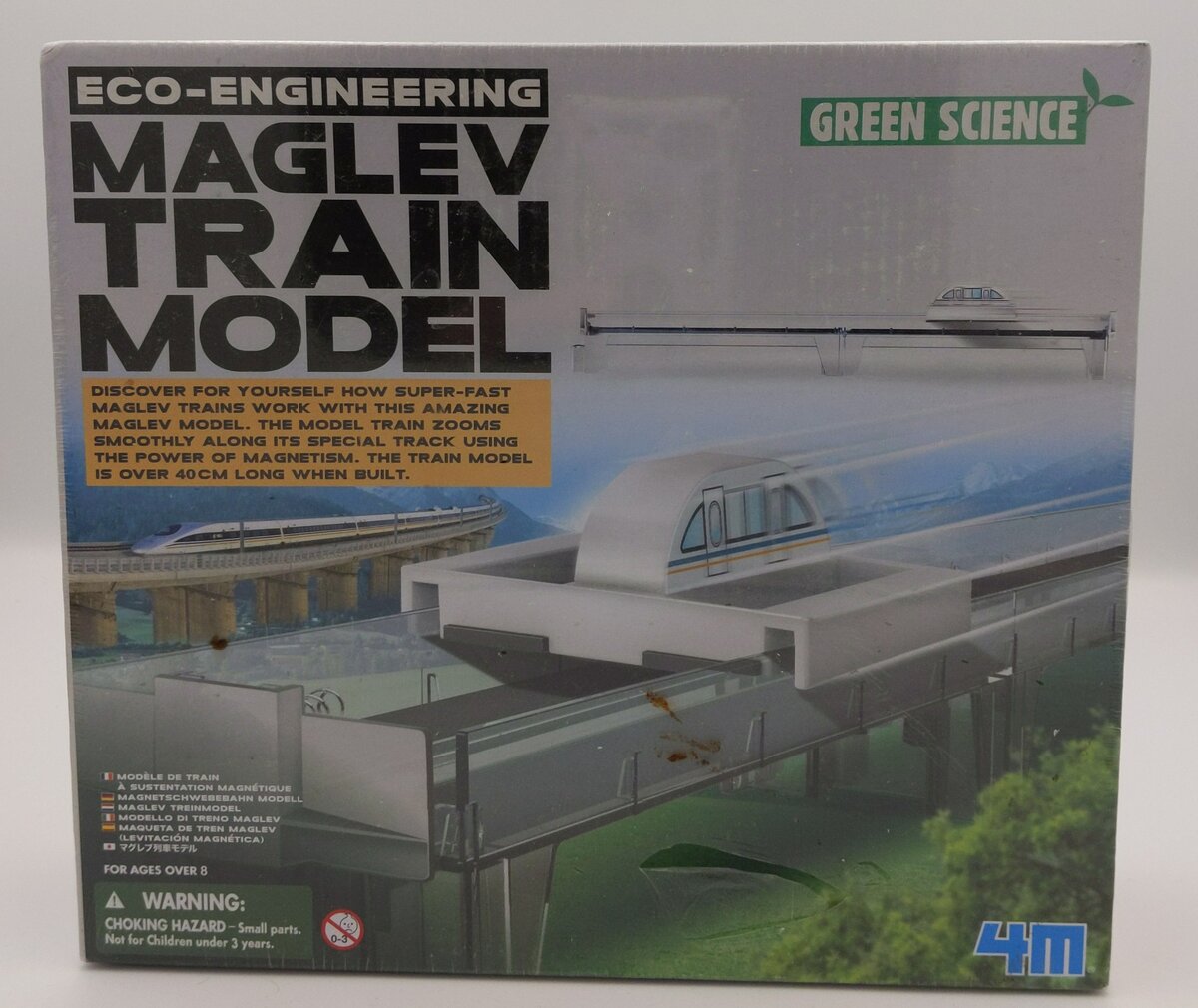 Toysmith 3019 4M Magnetic Levitation Mag/Lev Train Model Kit – Trainz