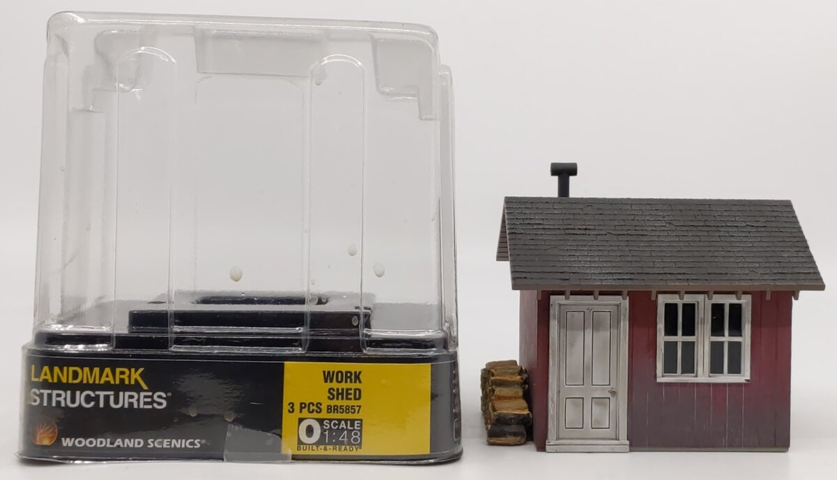 Woodland Scenics BR5857 O Scale Built-&-Ready Work Shed Building – Trainz