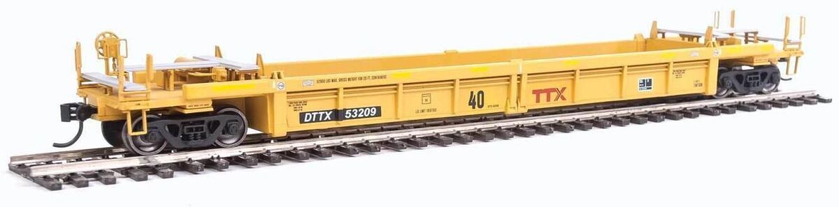 Walthers 910-5605 HO Scale DTTX/TTX Thrall Rebuilt 40' Well Car #53209 – Trainz
