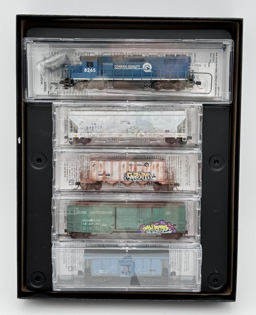 Micro-Trains 99301650 Conrail Weathered N Gauge Train Set – Trainz