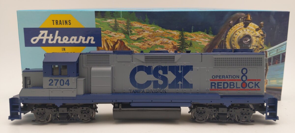 Athearn 4615 HO Scale CSX GP-38 Powered Diesel Locomotive #2704 LN/Box – Trainz