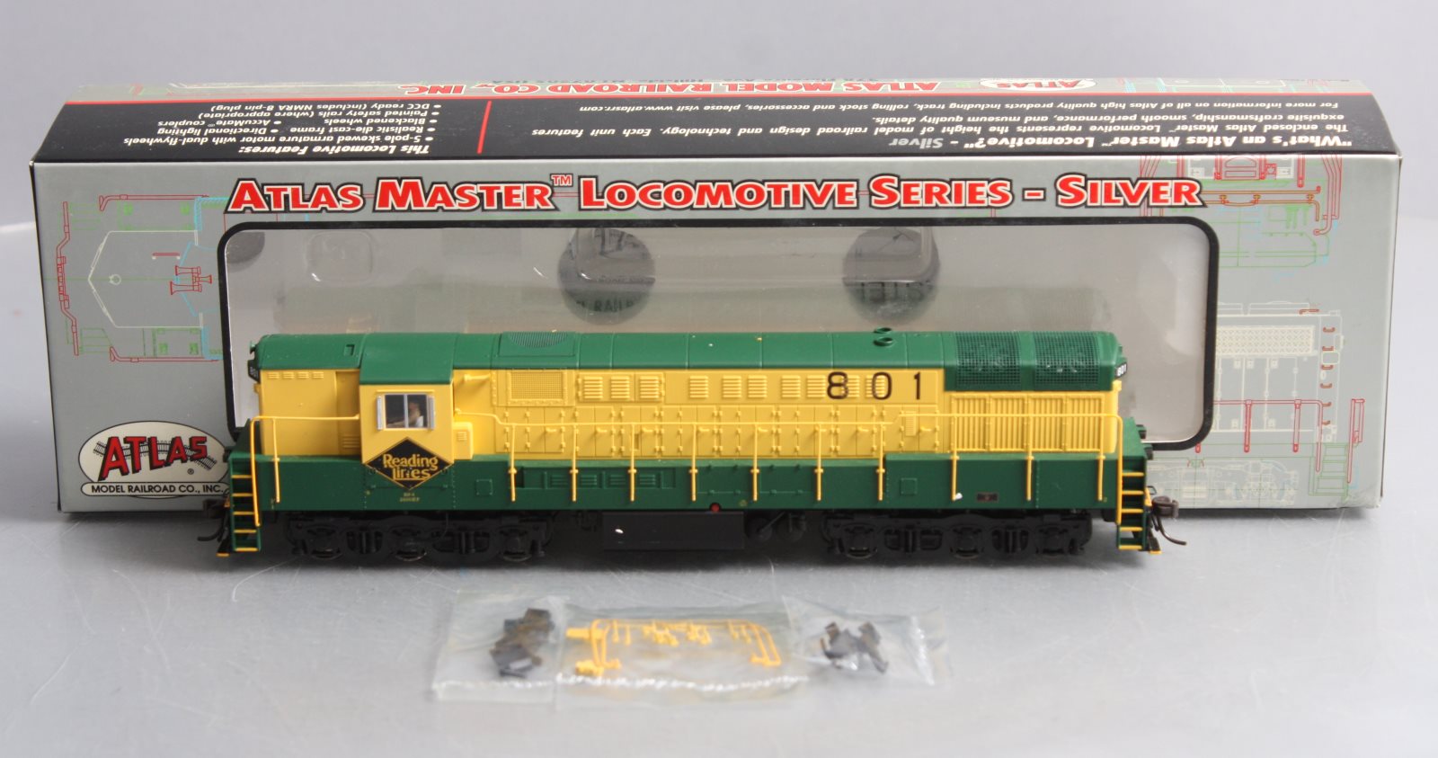 Atlas 7861 HO Scale Reading FM Trainmaster Diesel Locomotive #801 – Trainz