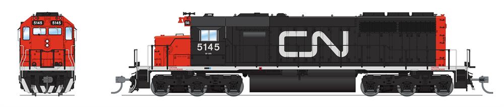Broadway Limited 7635 HO CN EMD SD40 Diesel Locomotive Paragon4 Sound/ – Trainz