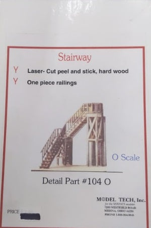 Model Tech 104 O O Stairway Laser Cut Kit – Trainz