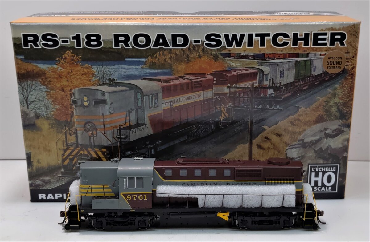 Rapido Trains 32527 HO CP MLW RS-18 Diesel Locomotive #8761 w/DCC/Soun – Trainz