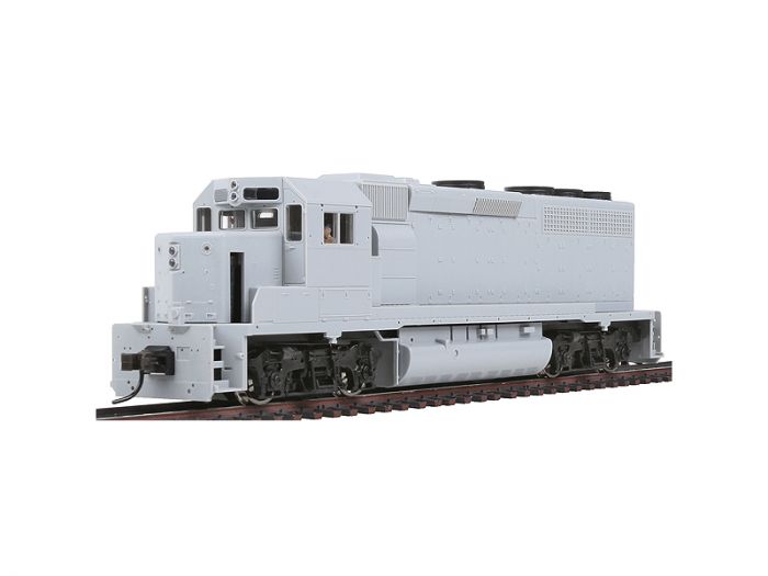 Atlas 10000649 HO Undecorated EMD GP40-2 Diesel Engine with Curved Ant – Trainz