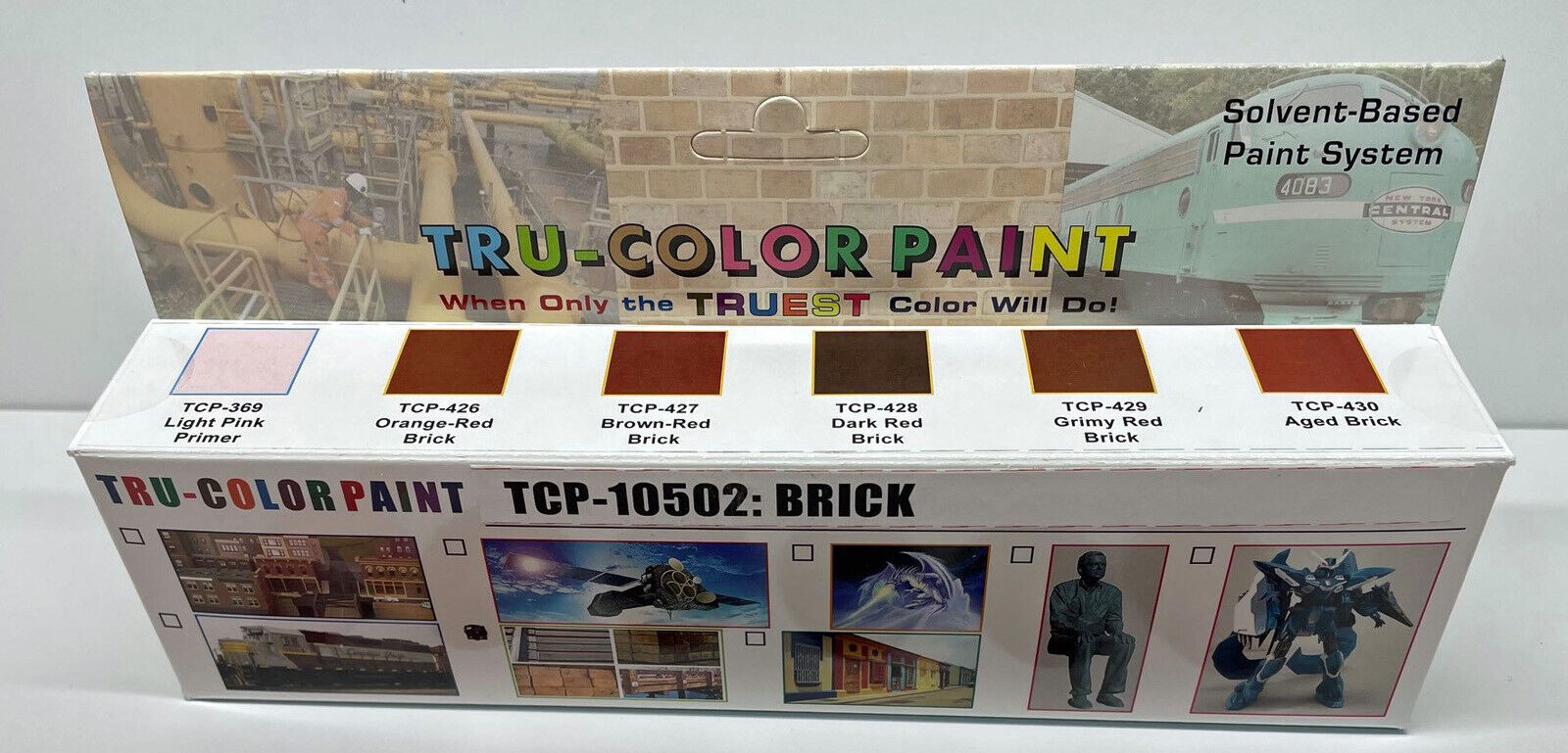 Tru-Color TCP-10502 Brick - 1 oz Paint Bottle (Set of 6) – Trainz