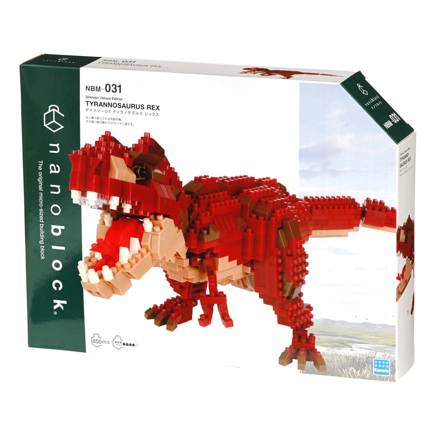 Nanoblock 22141 Tyrannosaurus Rex Deluxe Edition Micro-Sized Building ...