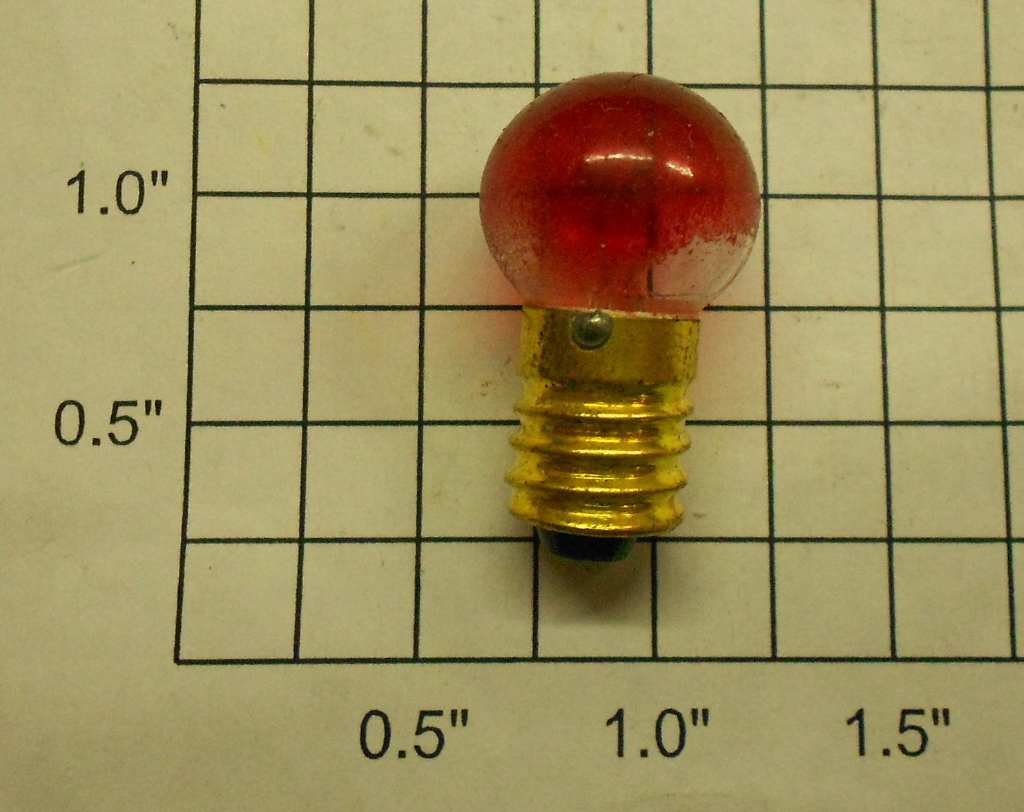 Lionel 430R 14 Volt Screw Base Transparent Red Large Globe Light Bulb ...