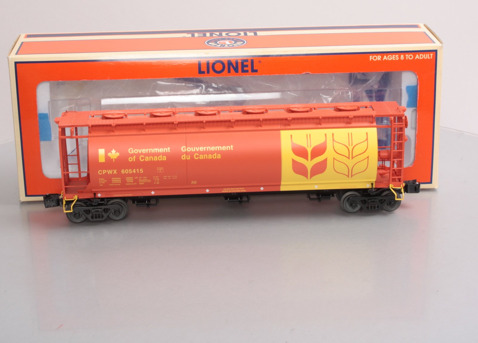 Lionel 6-27113 O Gauge Government of Canada Hopper #605415 NIB – Trainz