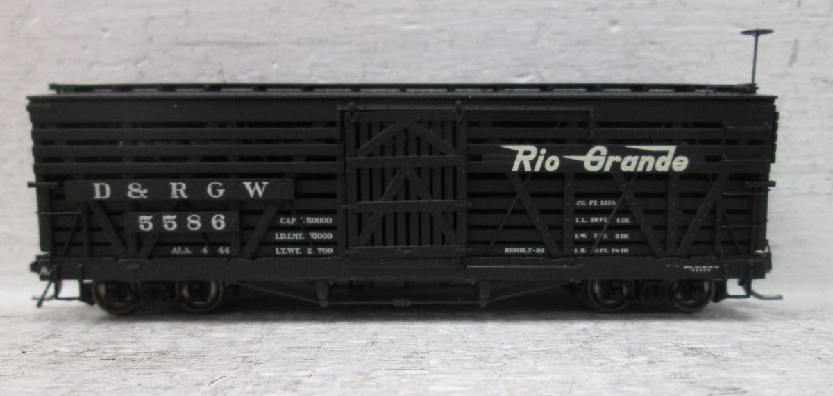 Blackstone Models 340205 HOn3 Scale D&RGW 30 Foot Stock Car #5586 NEW ...