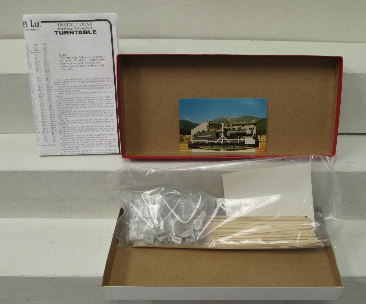 Scale Structures 1126 HO 70' - 90' Turntable Craftsman Kit – Trainz