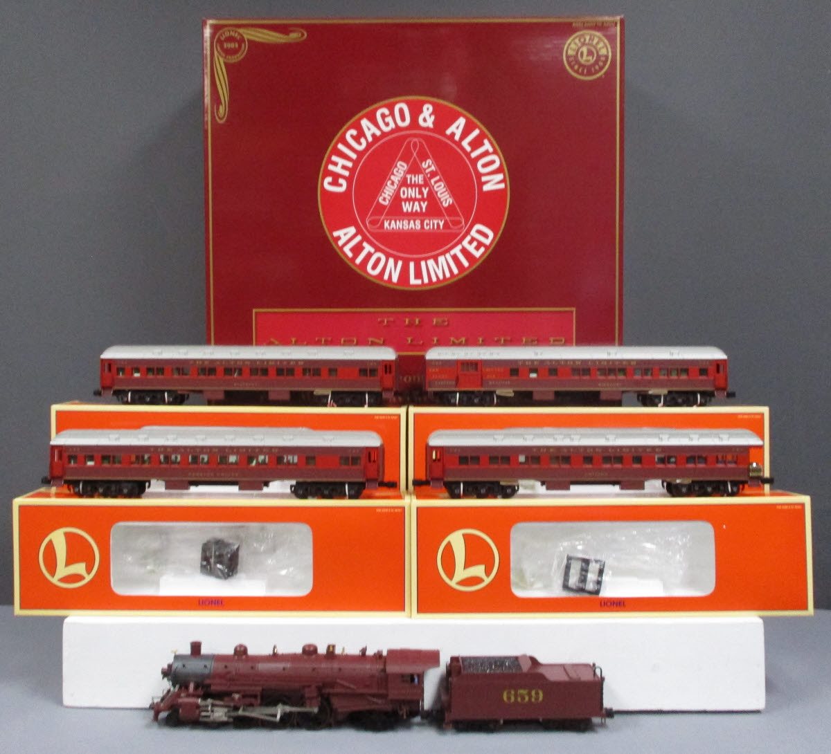 Lionel 6-31704 O Gauge Chicago & Alton Limited Steam Passenger Train S ...