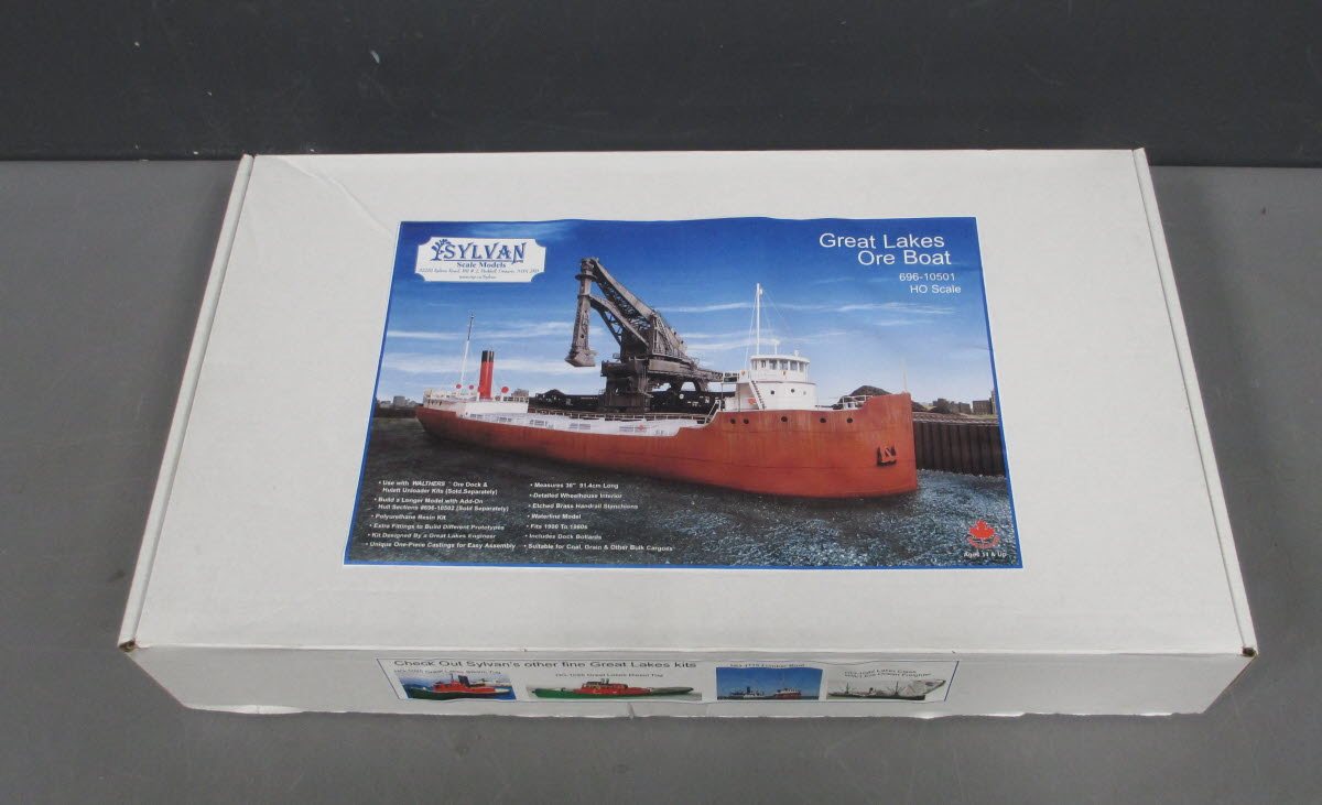 Sylvan Scale Models 696-10501 HO Scale Great Lakes Ore Boat Kit – Trainz