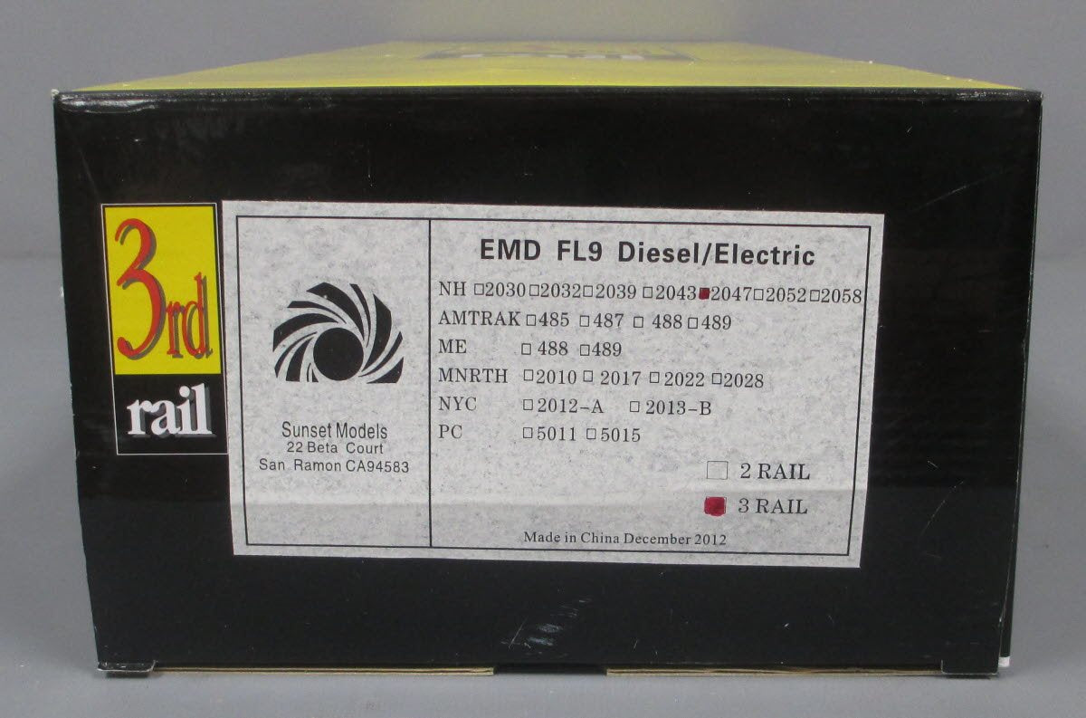 Sunset Models 2047 O New Haven EMD FL9 Diesel Locomotive #2047 - 3-Rai – Trainz