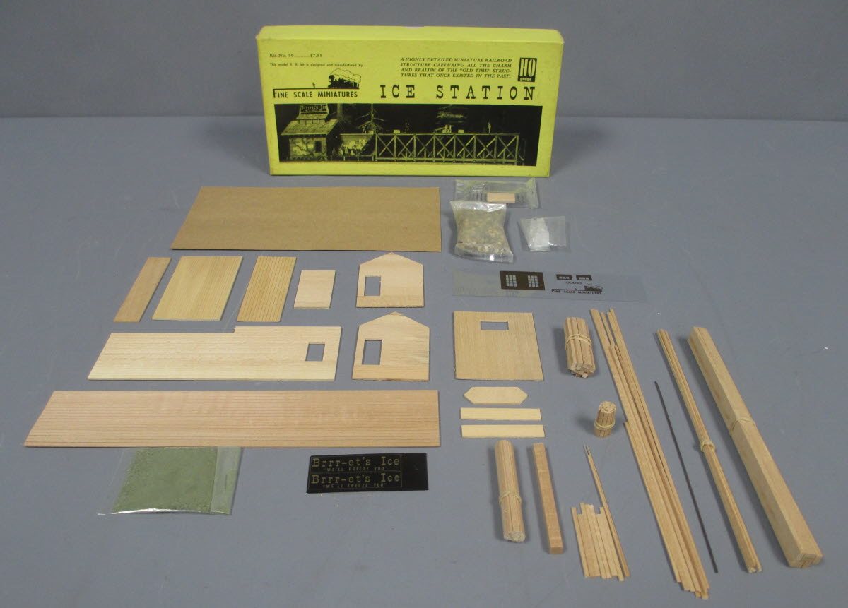 Fine Scale Miniatures 50 HO Scale Ice Station Laser-Cut Building Kit ...