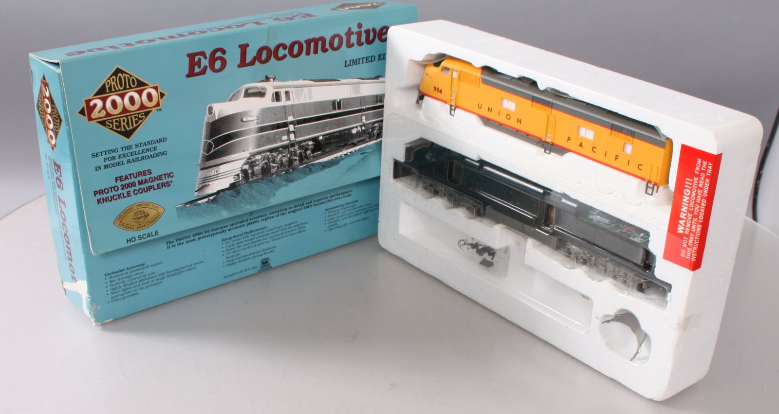 Proto 2000 23239 HO Union Pacific E6 Locomotive w/ Mars Light #994 MT ...
