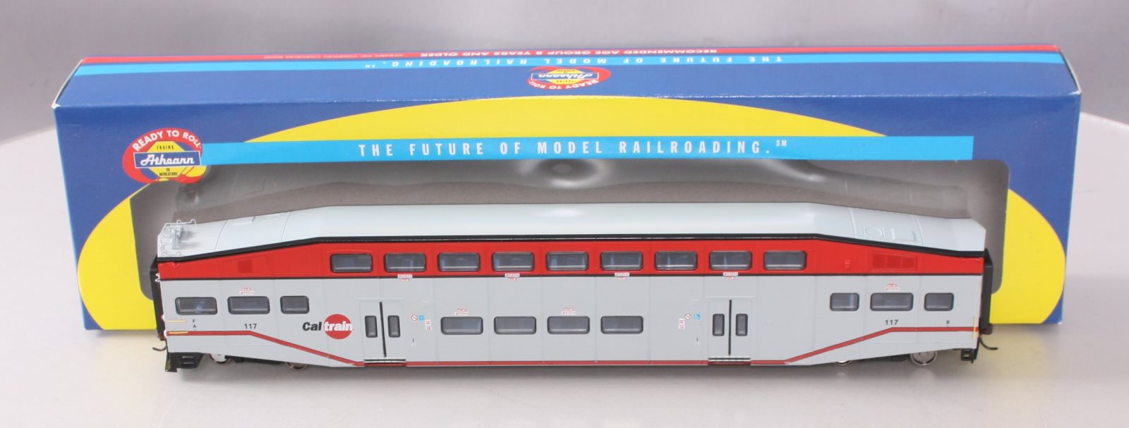 Athearn 2548 HO Scale Caltrain Bombardier Control Car #117 NIB – Trainz
