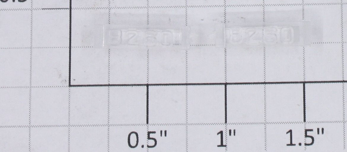 Lionel 8260-6/10 Clear Raised Number Marker Lens/Number Board Set (Pai ...