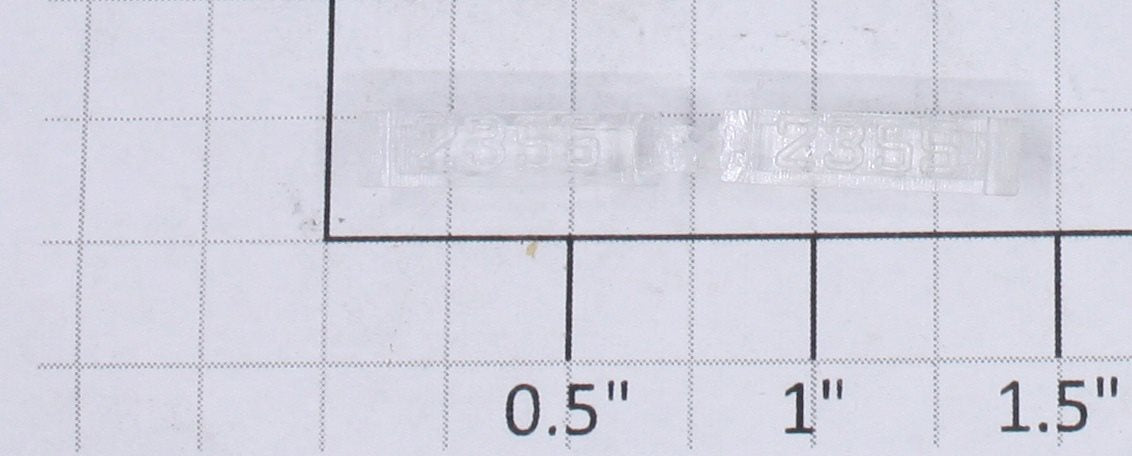 Lionel 2355-6/10 Clear Raised Number Marker Lens/Board Set (Pair of 2 ...