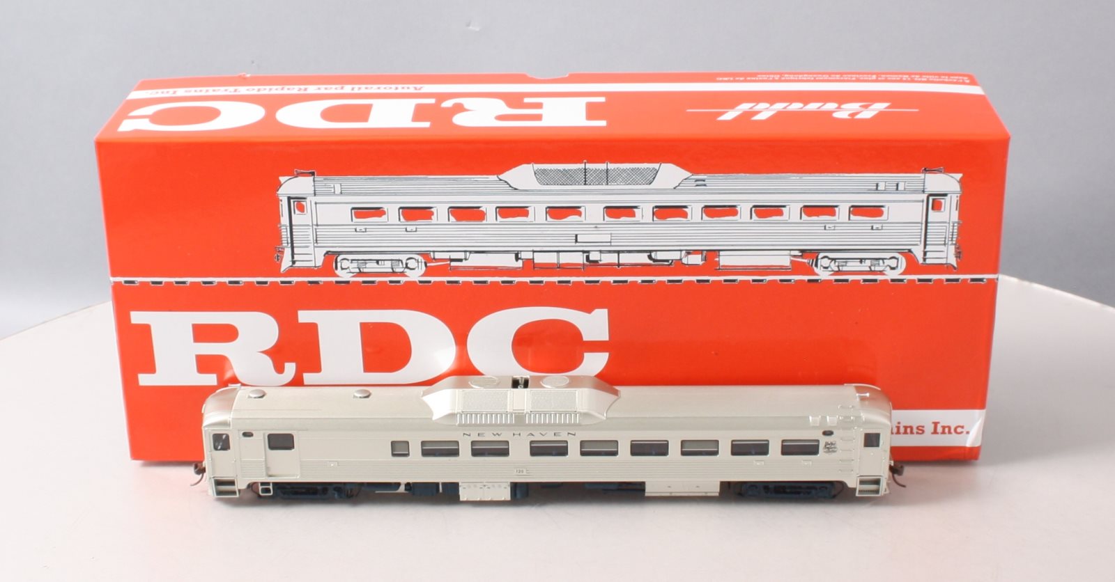 Rapido 16134 HO New Haven Budd RDC-2 Phase Ib Diesel Loco DC #120 – Trainz