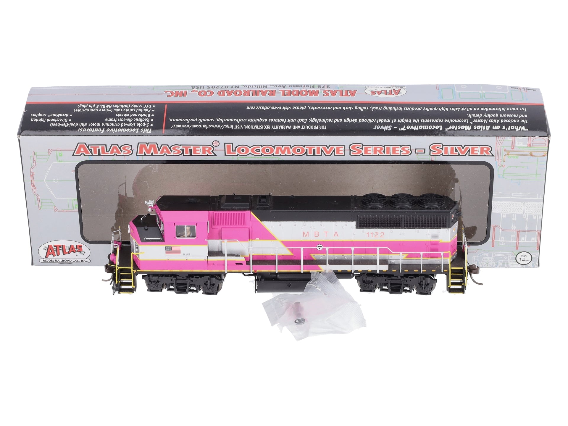 Atlas 10002736 HO MBTA GP40-2(W) Diesel Locomotive #1122 – Trainz