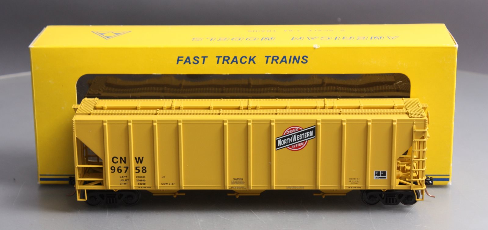American Models 3304 S Scale CN&W 3-Bay Grain Hopper Car #96758 - Scal ...