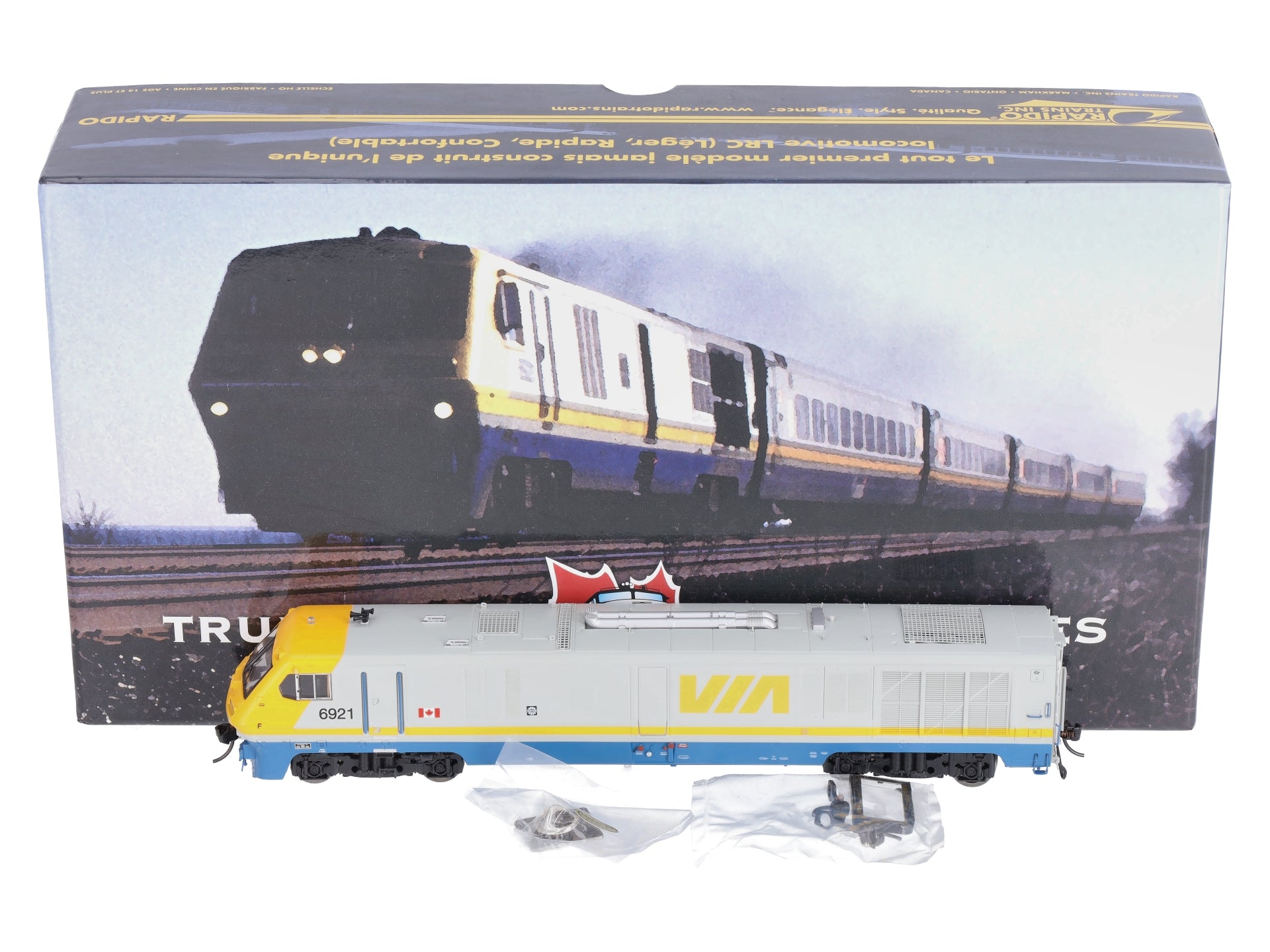 Rapido Trains 200052 HO VIA Rail Canada Bombardier LRC w/DCC/SND #6921 ...