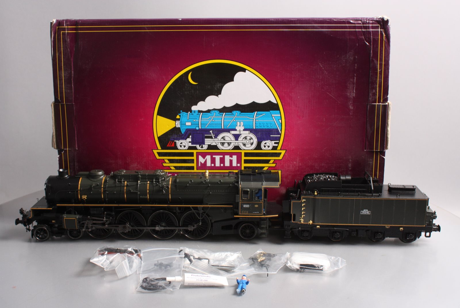 MTH 20-3404-1 SCNF EST Era II 241A Steam Engine w/PS2 (Hi-Rail Wheels ...