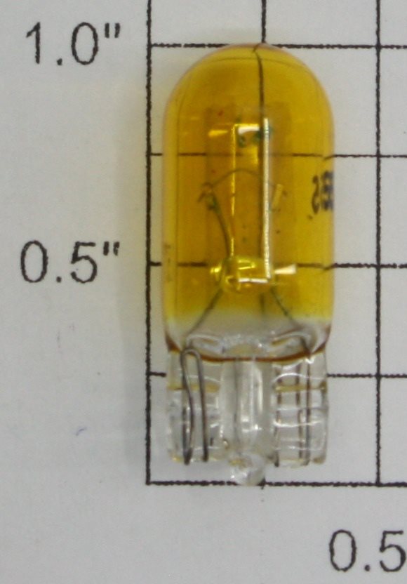 Lionel 555Y 6.3V .25A .9CP T3 1/4 Wedge Base Yellow Light Bulb – Trainz