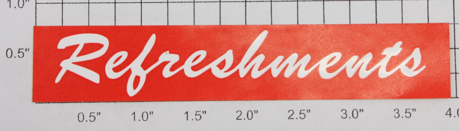 Lionel 12719-38 Red "Refreshment" Sticker Decal – Trainz