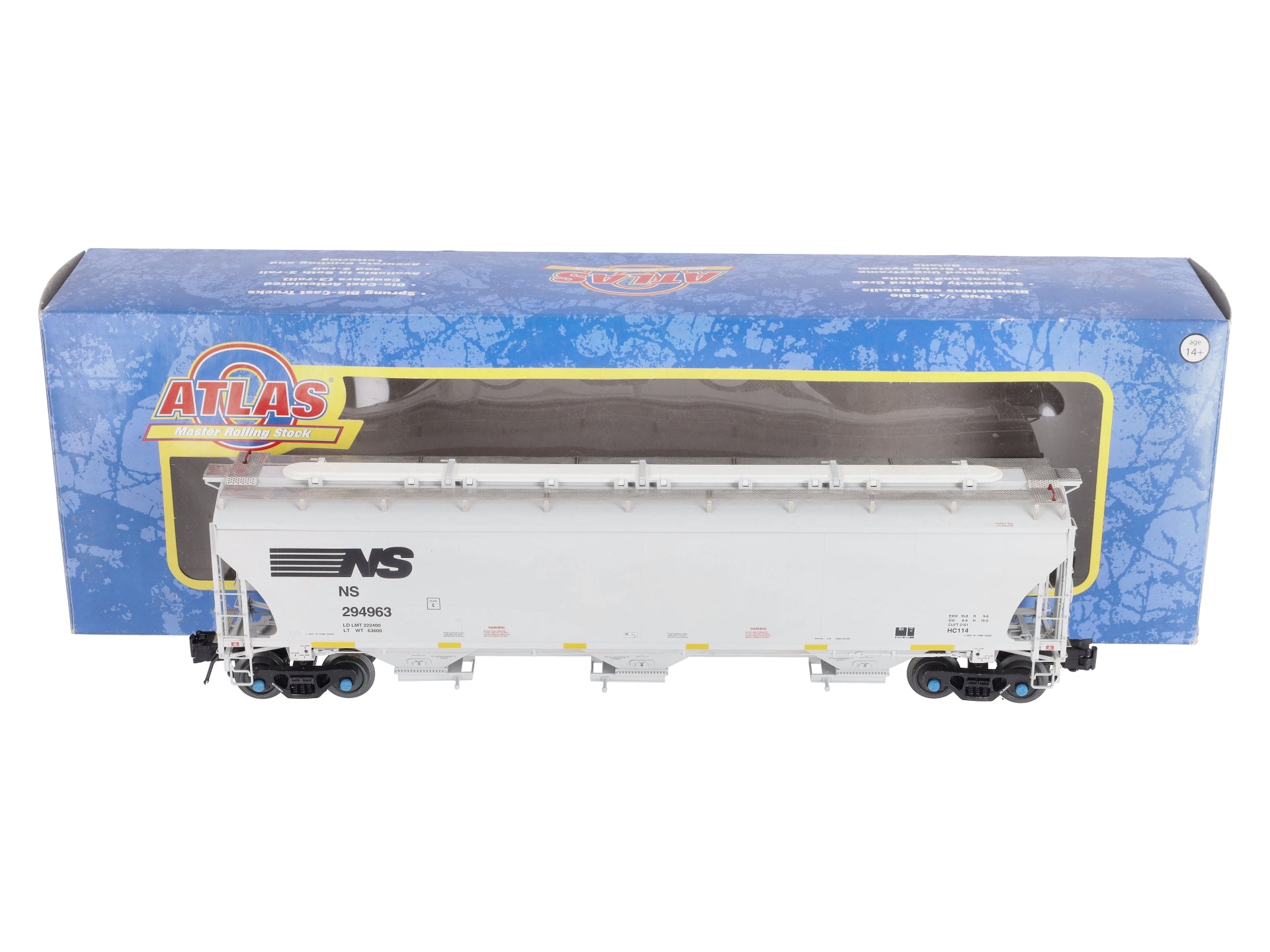 Atlas 3001115 O Gauge Norfolk Southern Trinity 5161 Covered Hopper – Trainz