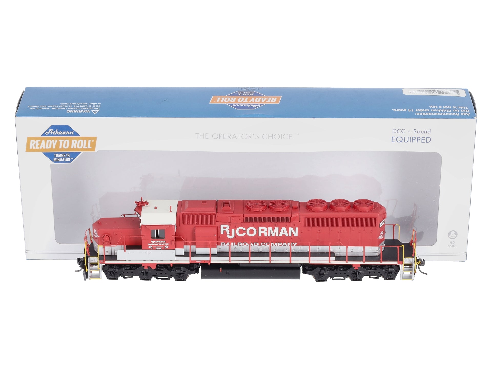 Athearn 71618 HO RJ Corman SD40-2 Diesel Locomotive w/DCC & Sound #347 ...