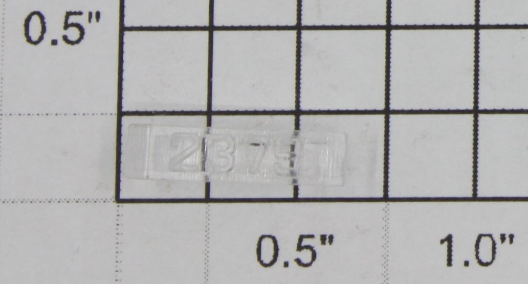 Lionel 2379-6 Right Hand Clear Raised Number Marker Lens/Number Board ...