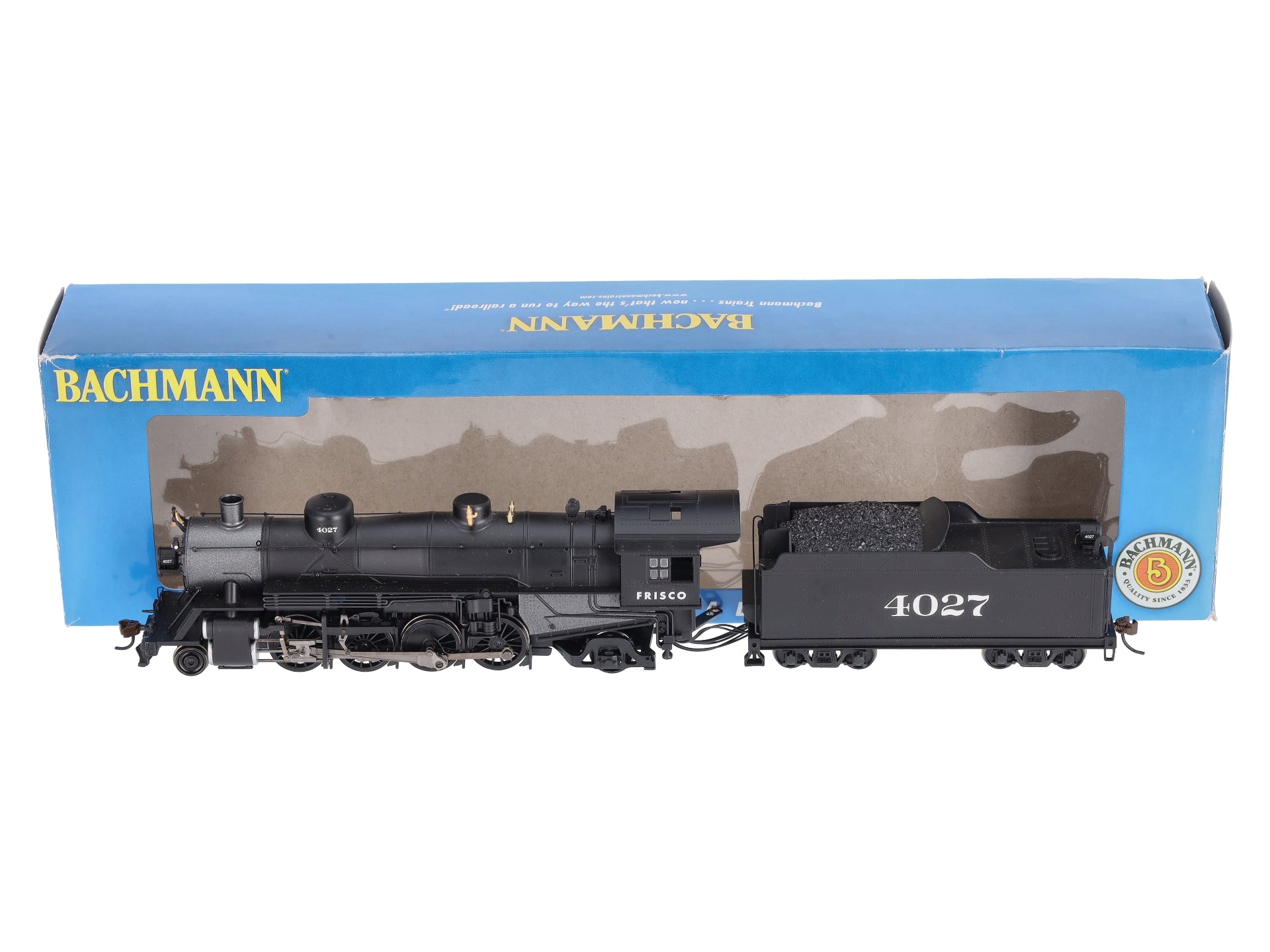 Bachmann 54405 HO Frisco 2-8-2 Light Steam Loco w/ Med Tender DCC Read ...