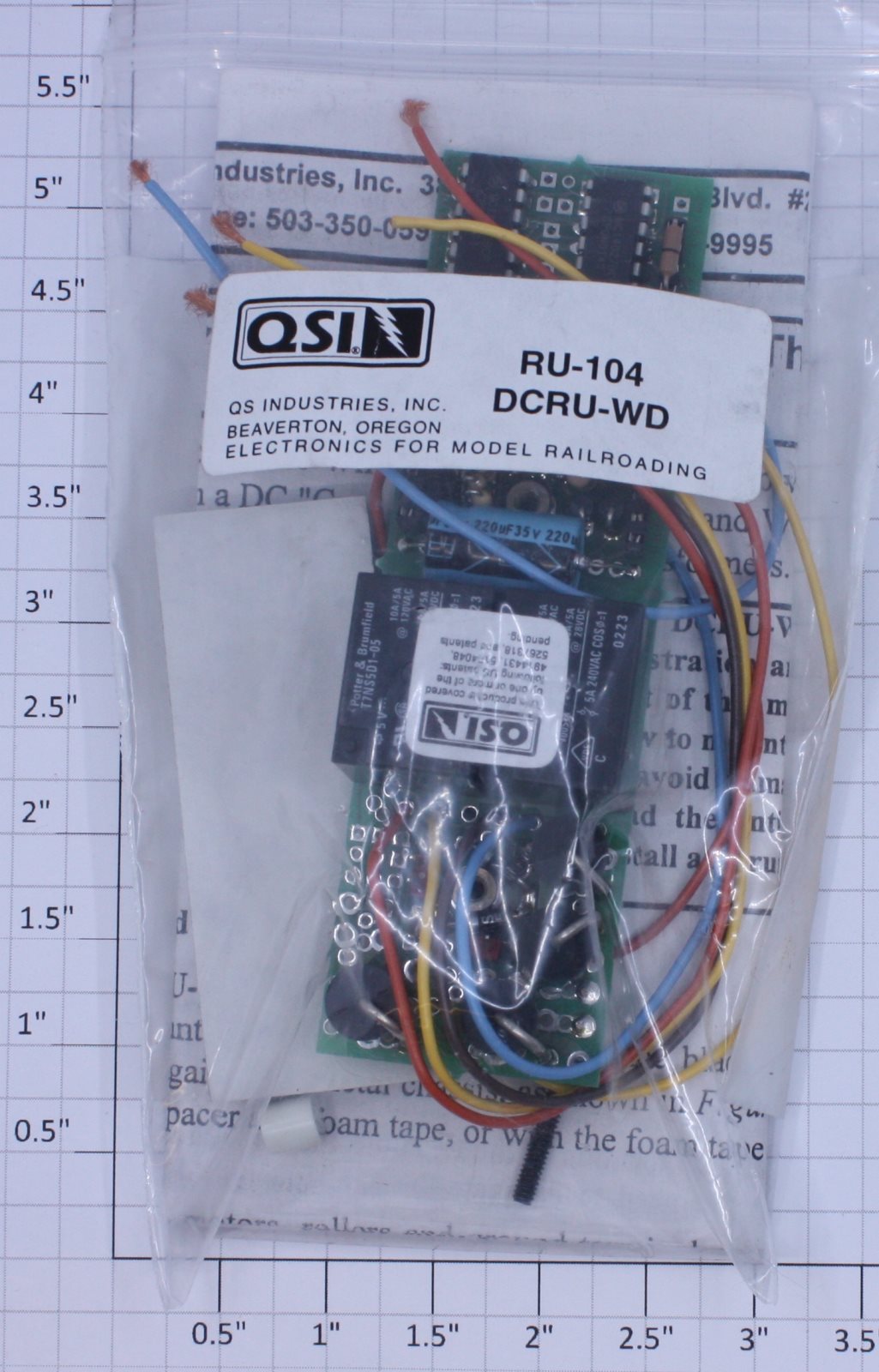 QSI DCRU-WD 12 Volt DC Can Motor Reverse Unit PCB Circuit Board – Trainz