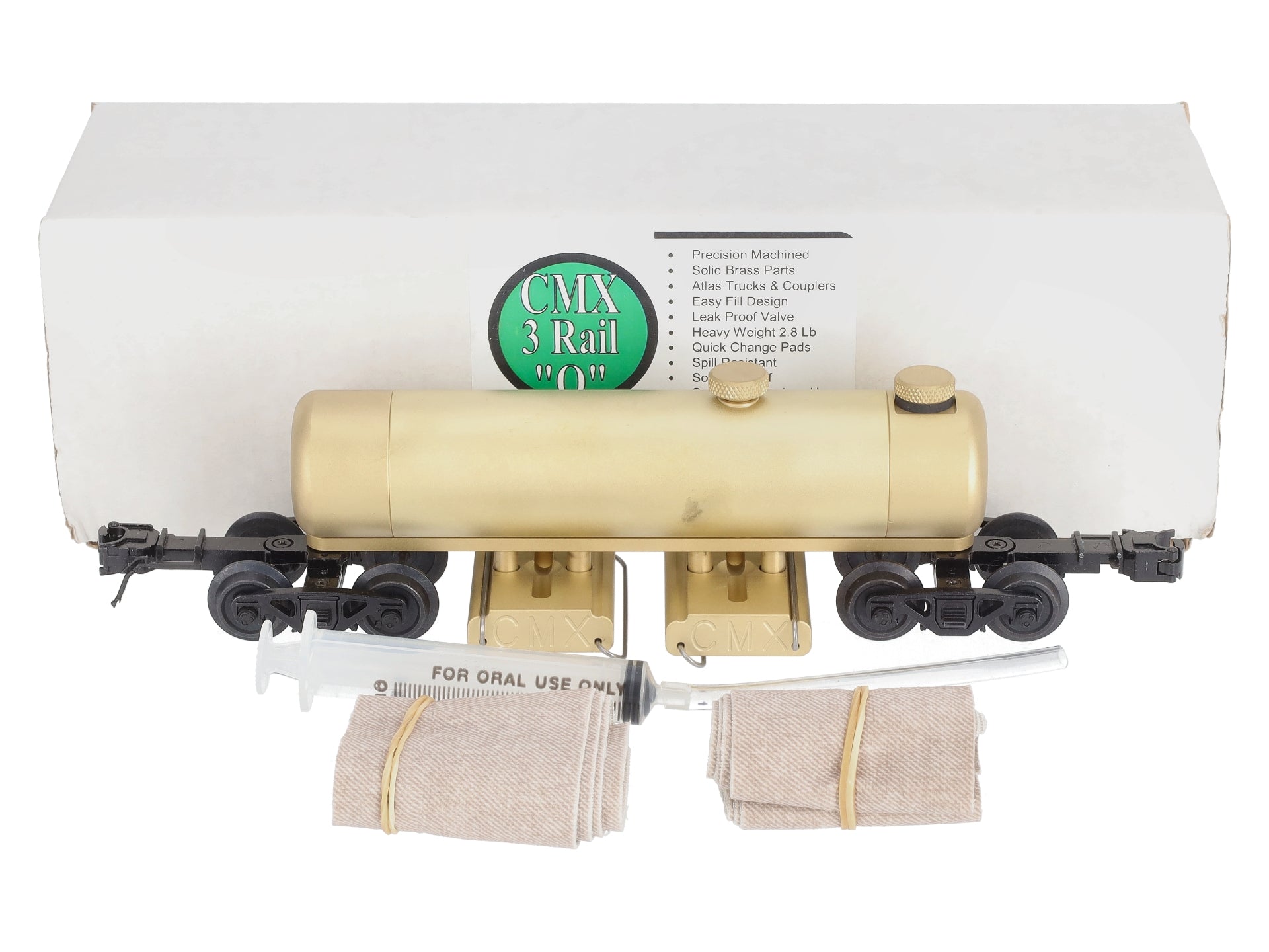 CMX Products BRASS O Gauge Track Cleaning Car (3-Rail) – Trainz