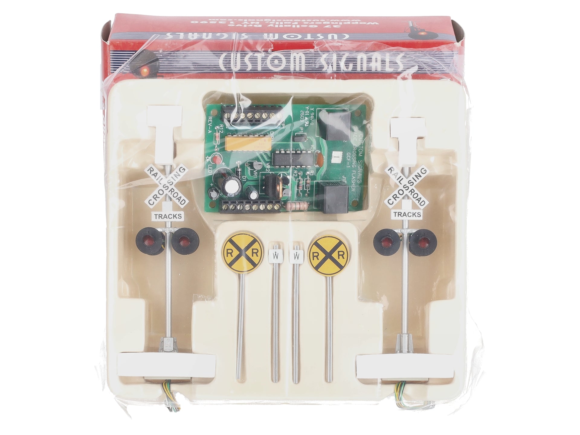 Custom Signals CS-2 O Grade Crossing Signals Set – Trainz