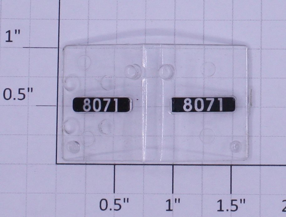 Lionel 18273-17 #8071 SD-40 Number Board and Lens Insert – Trainz