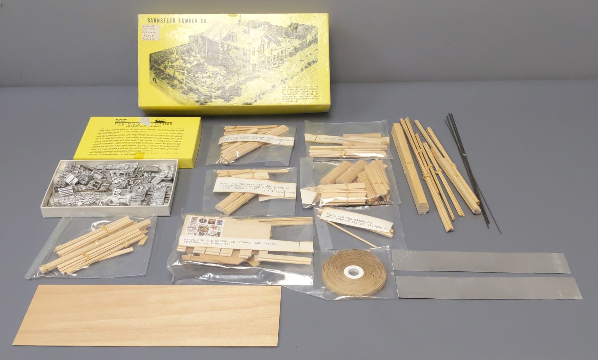 Fine Scale Miniatures 195 HO Scale Barnstead Lumber Co. Laser-Cut Buil ...