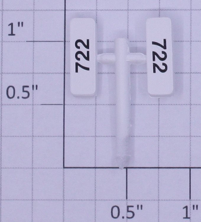 K-Line K2452-17-11B CSX SD #722 Rear Number Boards (Set of 2) – Trainz