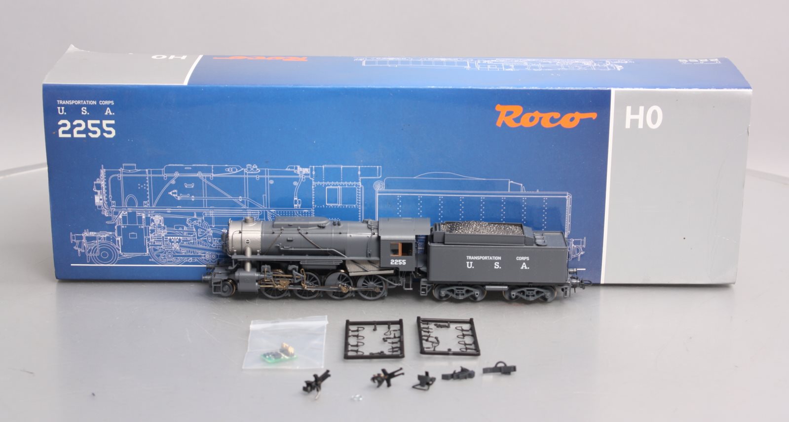 Roco 72150 HO USATC S160 Steam Locomotive & Tender #2255 - DCC – Trainz